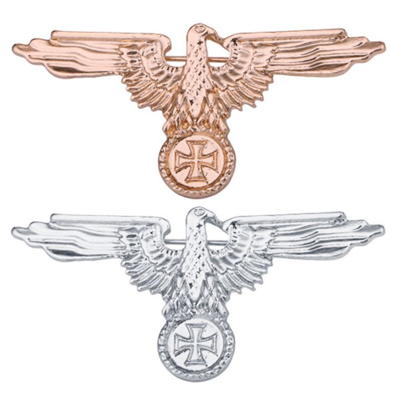WWII WW2 German Military Cross Eagle Pin Cap Badge Jewelry Brooches ...