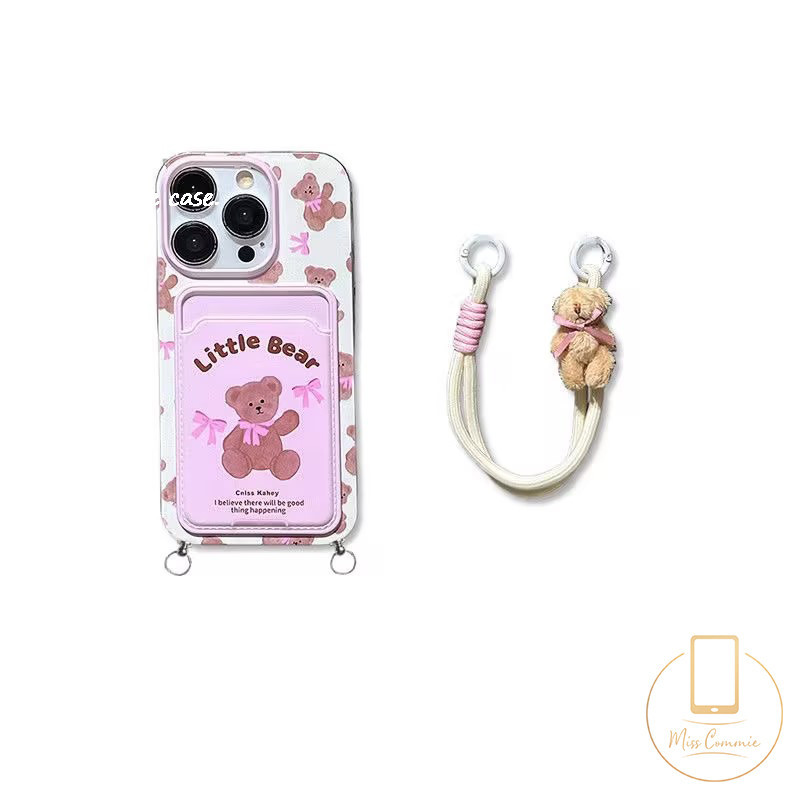 Creative Dual Tether Wallet Card Slot Case Compatible for IPhone 16 11 ...