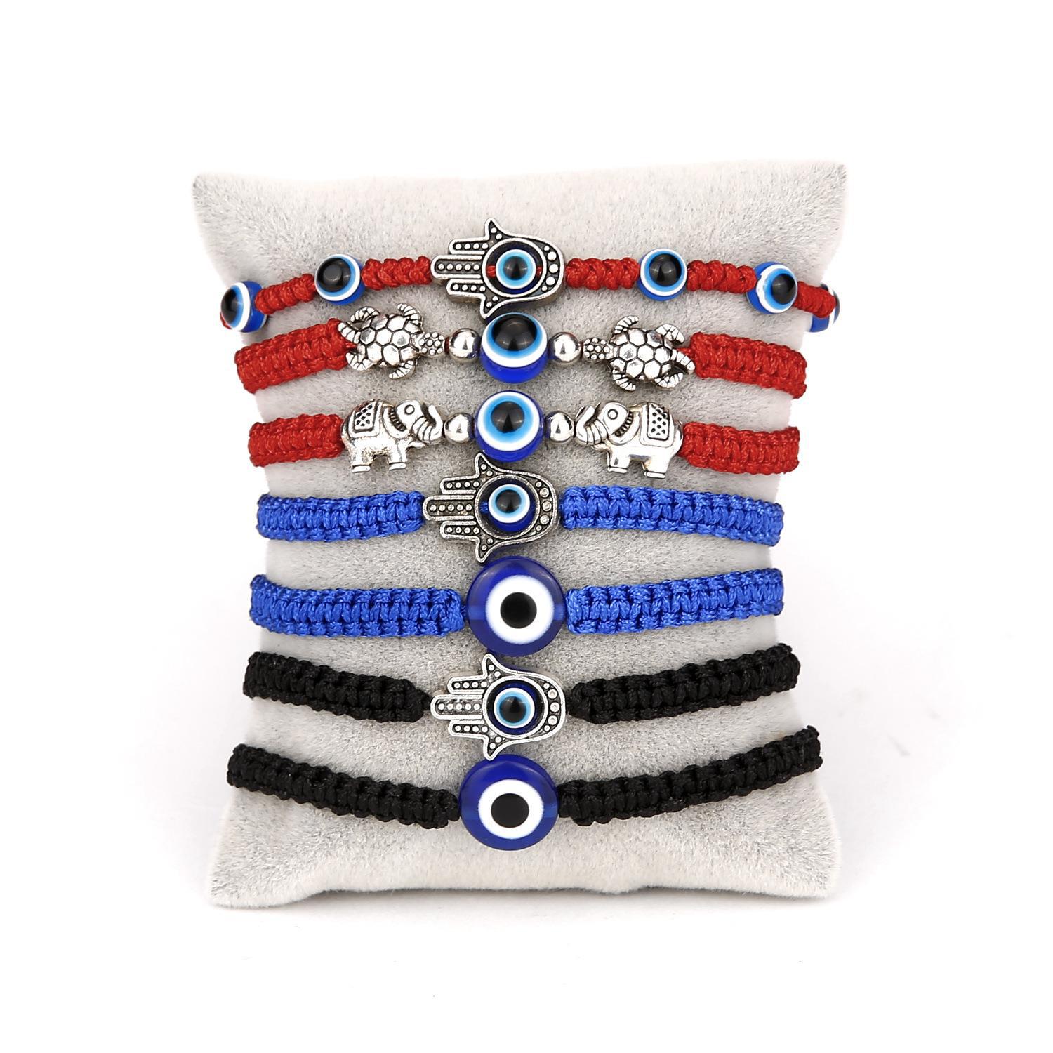 Women's Evil Eye Bracelet Hand Blue Eye Evil Eye Red Rope Woven ...