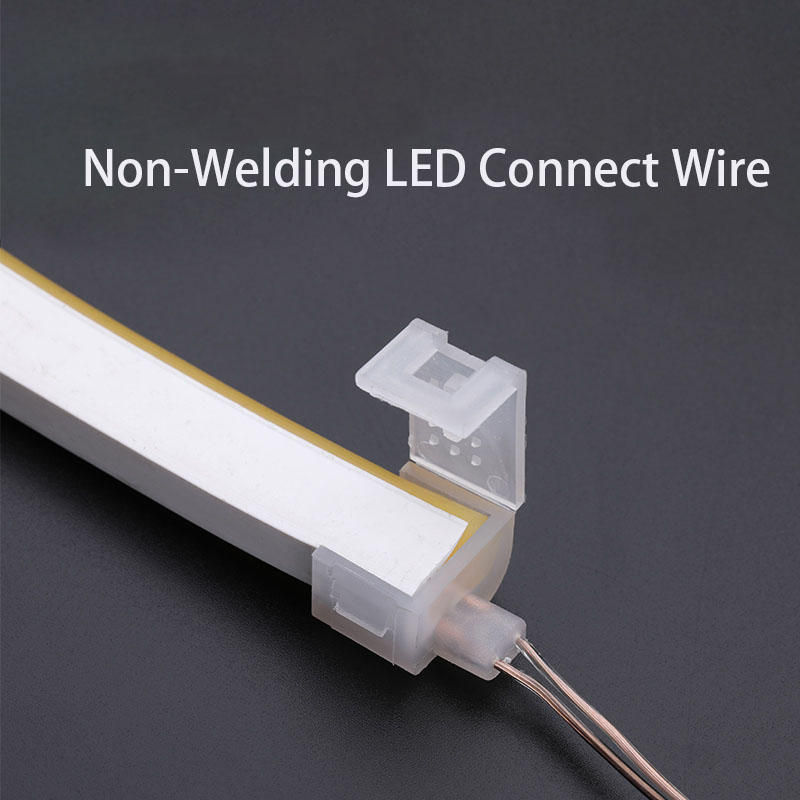 【Romantic Woman MALL】12V Non-Welding Connect Wire Neon LED Strips Mid ...