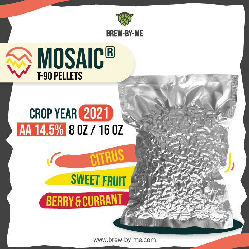 ฮอปส์ Mosaic PELLET HOPS (T90) โดย Yakima Valley ทำเบียร์ Homebrew ...