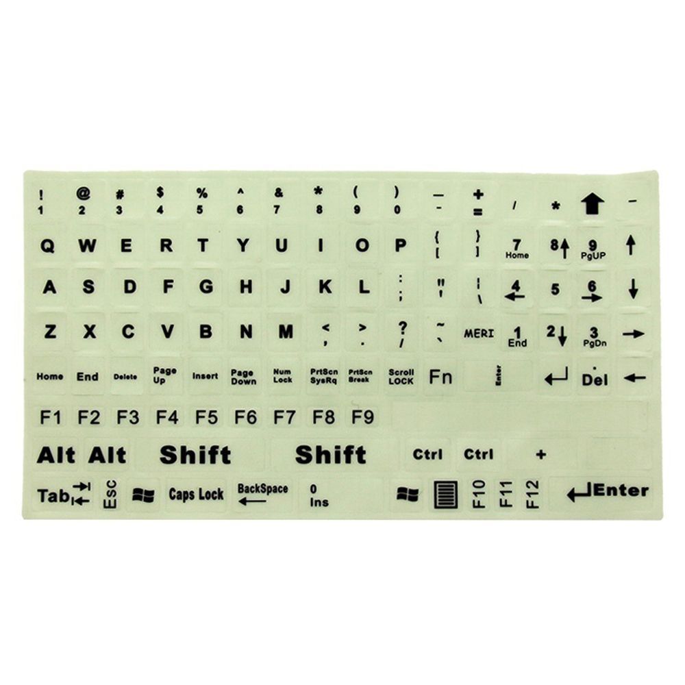 1PC General Glow In The Dark English PC Laptop Full Keyboard ...