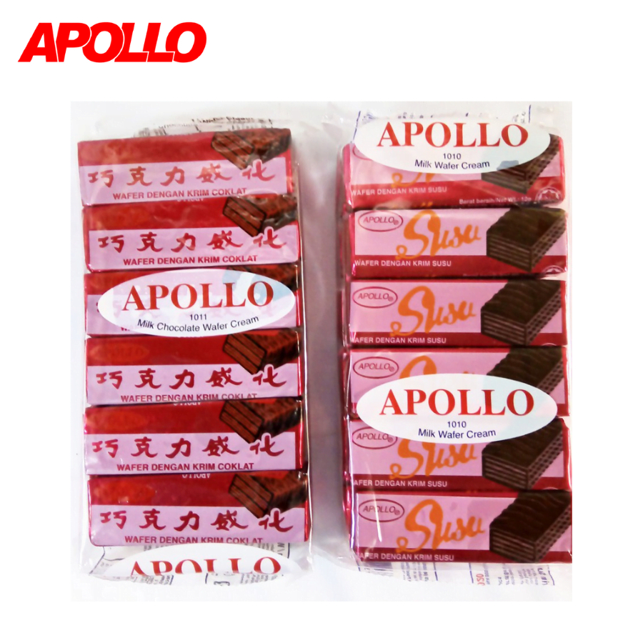 Apollo Chocolate Wafer 144g Apollo Milk Wafer Cream 144g Wafer Salur ...