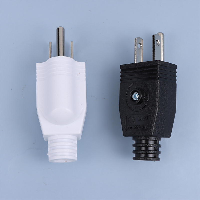 US American 3 Pin 5-15P AC Electrical Power Male Plug Adaptor Cord ...