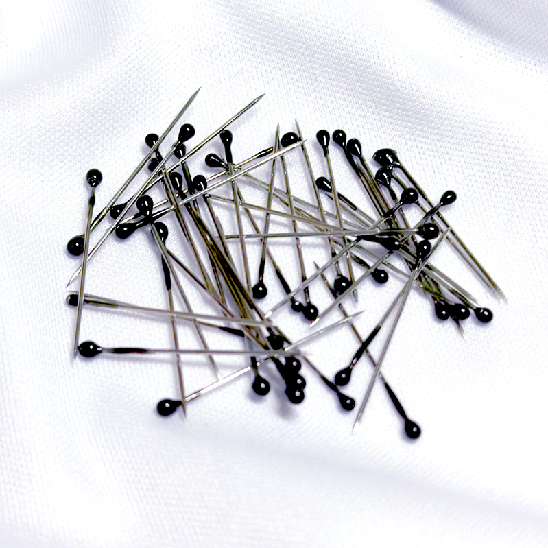 เข็มหมุด เข็มกลัด คละสี เข็มหมุดหัวมุข เข็มหมุดปักผ้าหลากสี ใช้สำหรับ ...