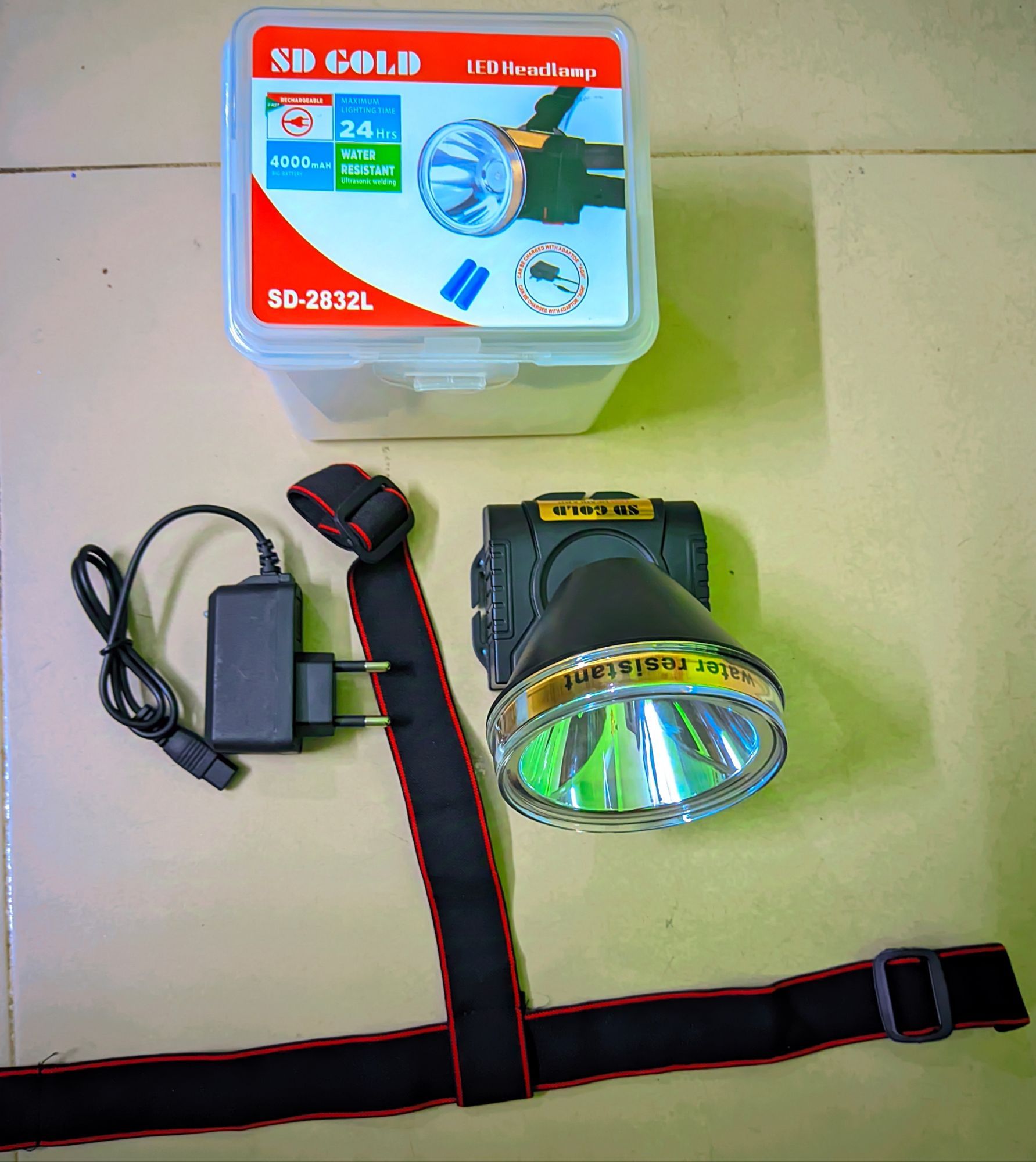 Waterproof LED Head Torch Rechargeable Long-Lasting | MNK SHOP | Daraz ...