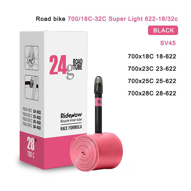 RideNow Ultralight Bicycle Inner Tubes 700c Gravel Lightweight Mountain ...