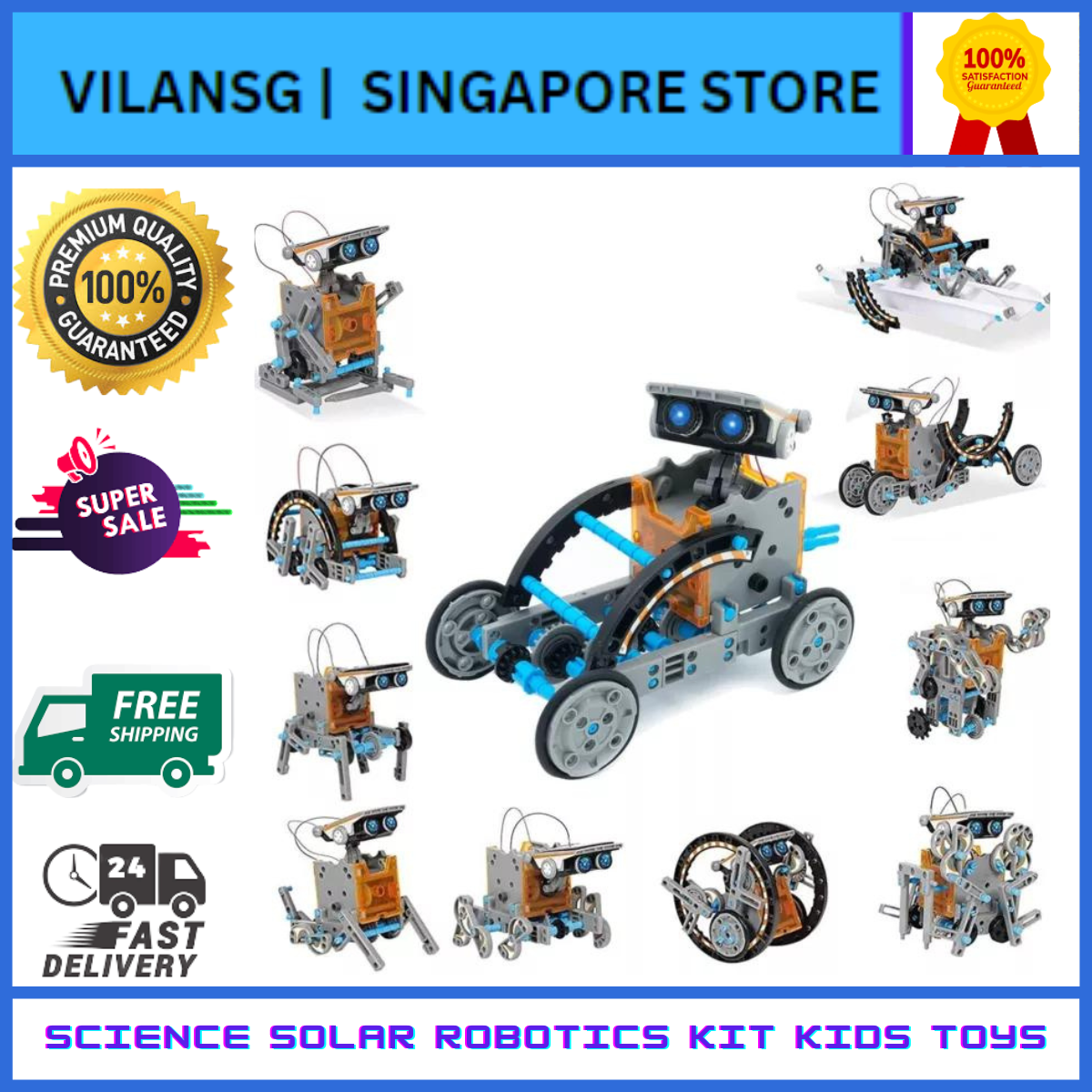 Age 8-12 STEM 12 in 1 DIY Science Solar Robotics Kit Kids Toys | DIY ...