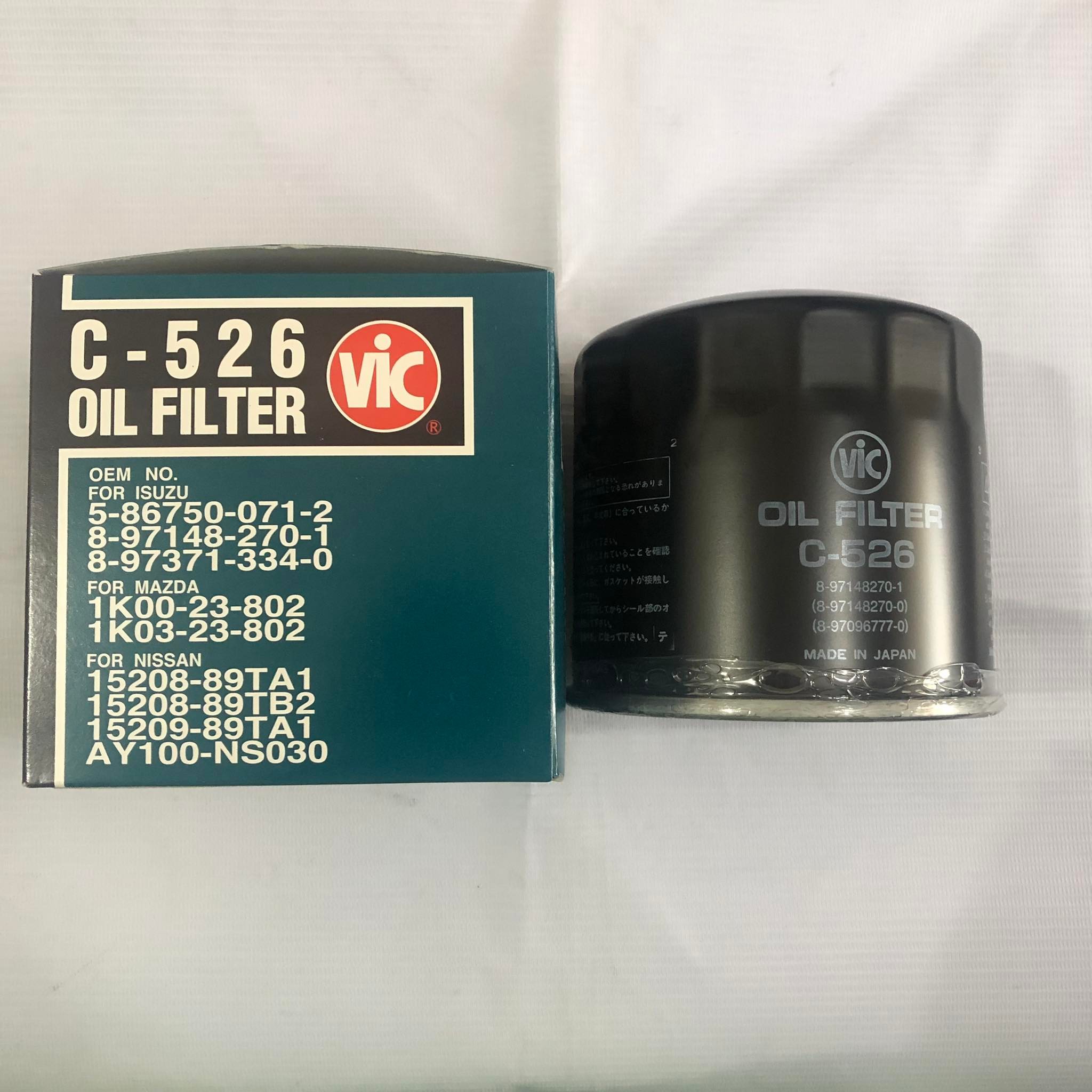 ORIGINAL/GENUINE VIC OIL FILTER C-526 FOR ISUZU NKR, NPR, NQR | Lazada PH