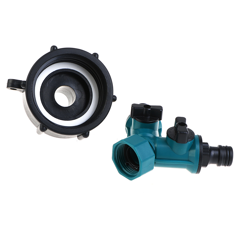 Y Shaped Quick Valved Connector IBC Tank Adapter Tap Connector Valve ...