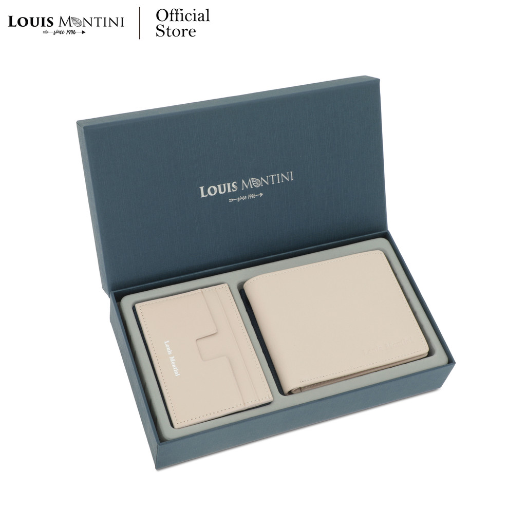Louis Montini (Neville) ชุดกิฟเซ็ท กระเป๋าสตางค์หนังแท้ และ กระเป๋า ...