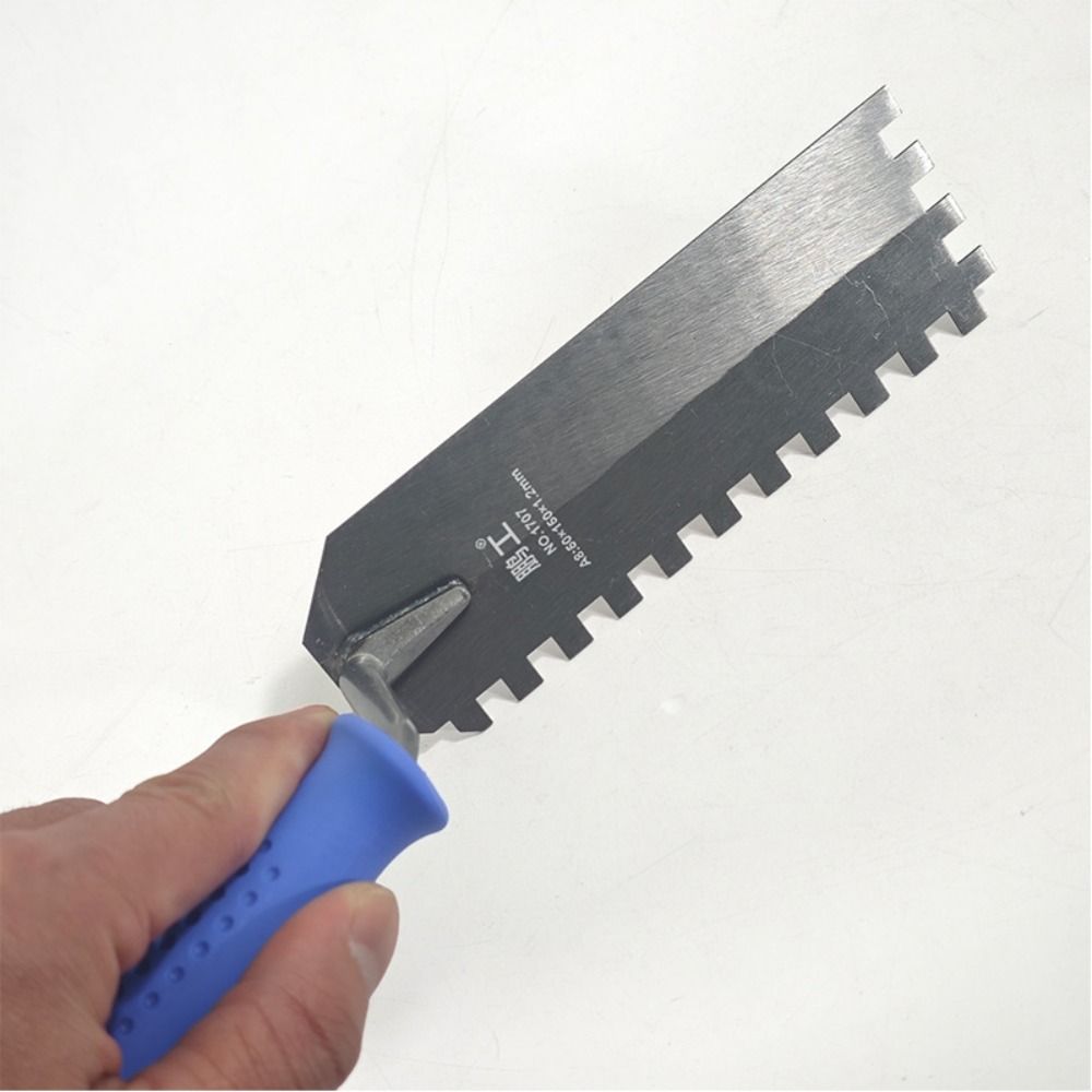Portable Square Tooth Trowel Tool Anti Slip Handle Putty Scraper ...