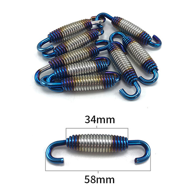 Universal Motorcycle Exhaust Spring Hooks Stainless Steel Exhaust Front ...