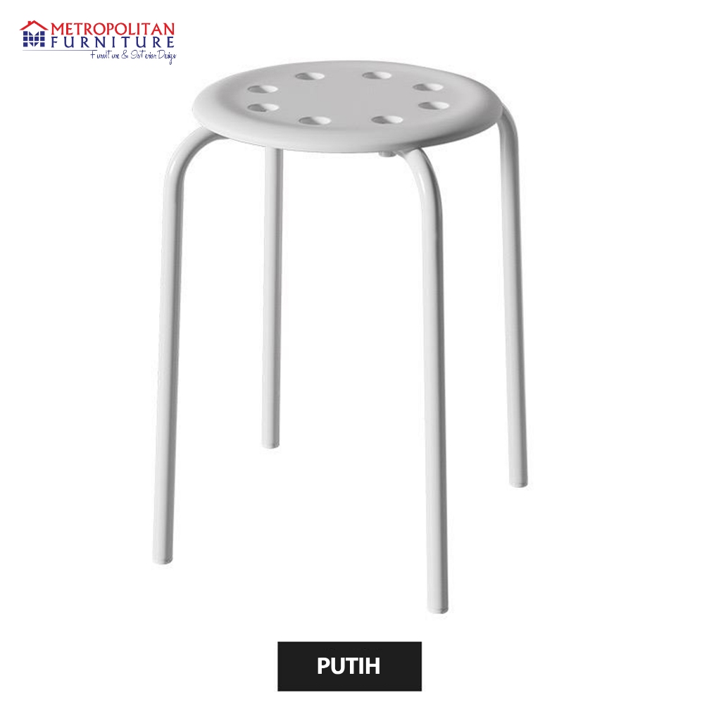 Kursi bulat plastik cafe bangku bakso makan susun tumpuk | Lazada Indonesia