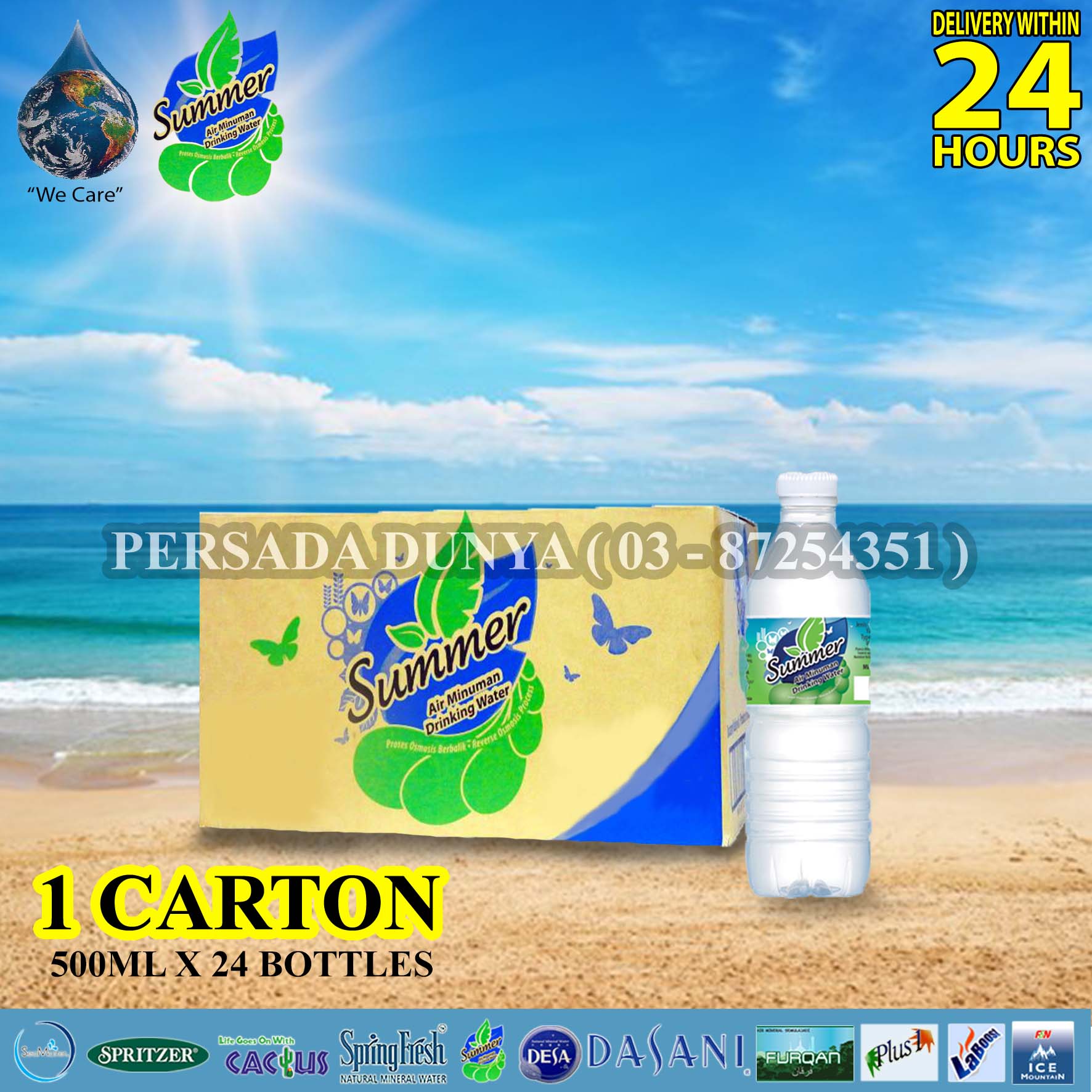 SUMMER Drinking Water (500ml x 24 Bottles x 1 Carton) | Lazada