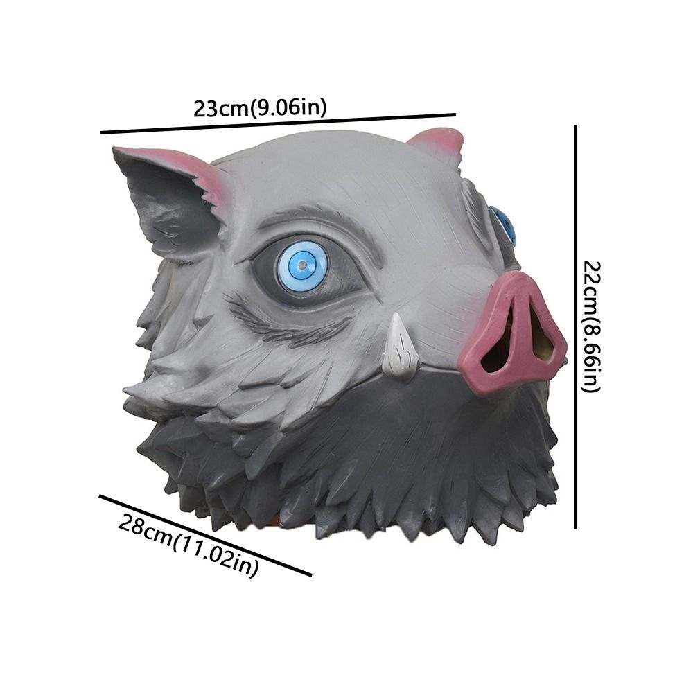 Ostume Accessory Full Head Hashibira Inosuke Cosplay Cartoons Realistic ...