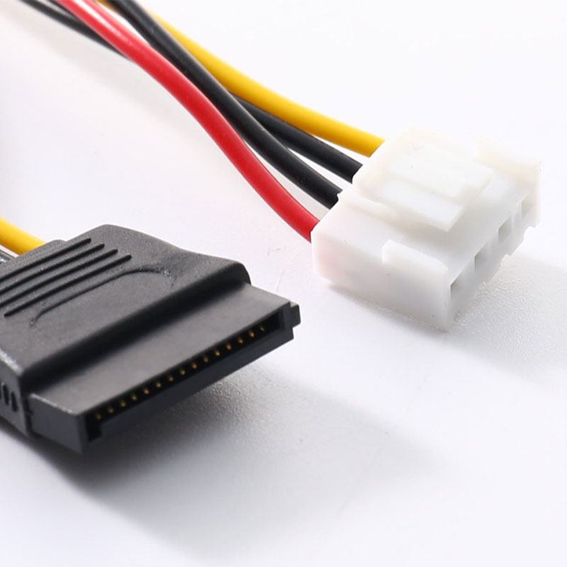 SATA 15 Pin Female To 4 Pin Female FDD Floppy Adapter Hard Drive Power ...