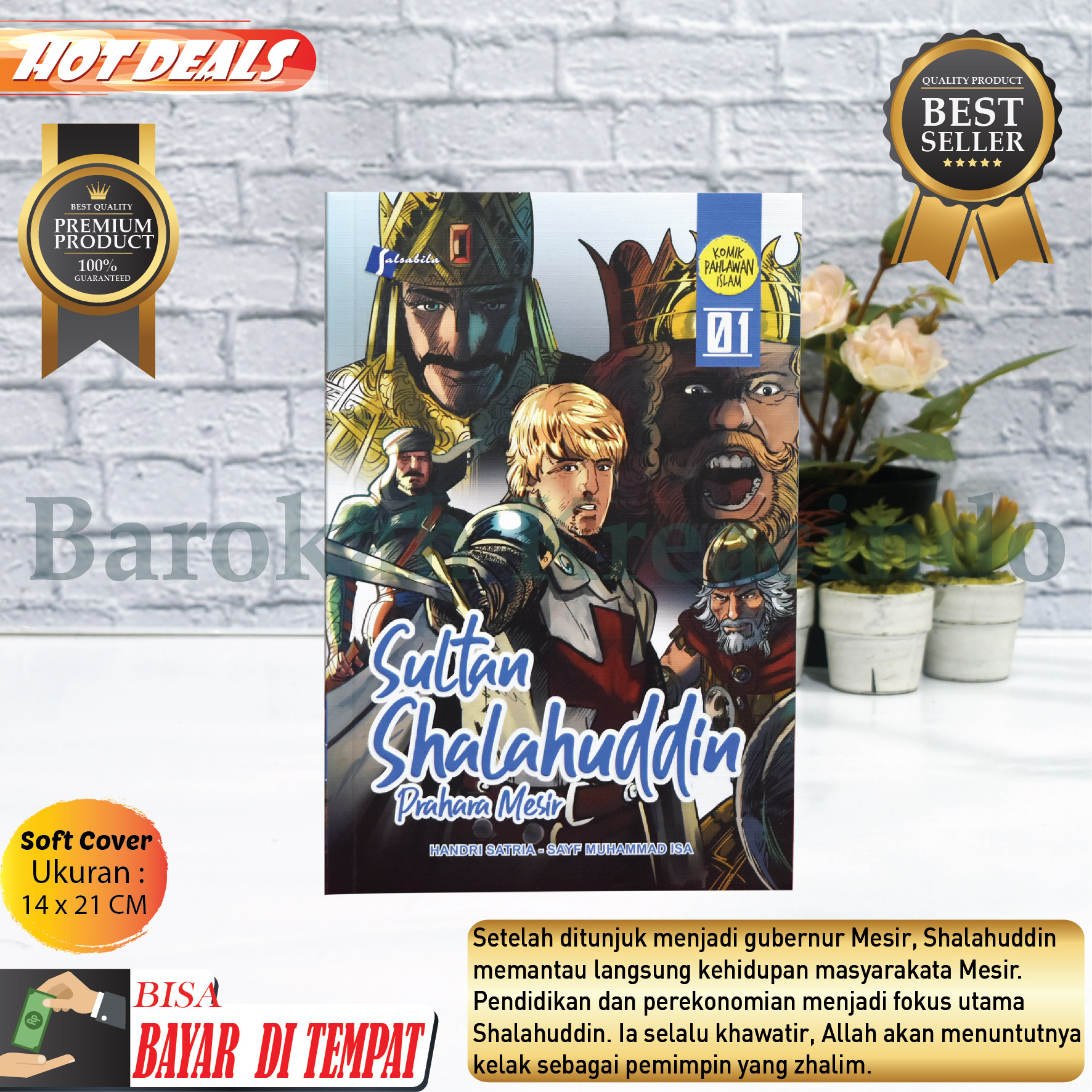 Buku Komik Islami Remaja Anak Salahuddin Al Ayyubi – Prahara Mesir Seri 1, Komik Pahlawan Islam ...