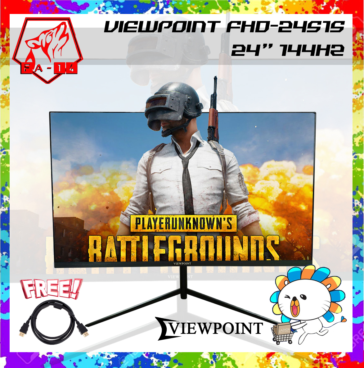 GAMING MONITOR VIEWPOINT / 24 INCHES GAMING MONITOR / LED FULL HD ...