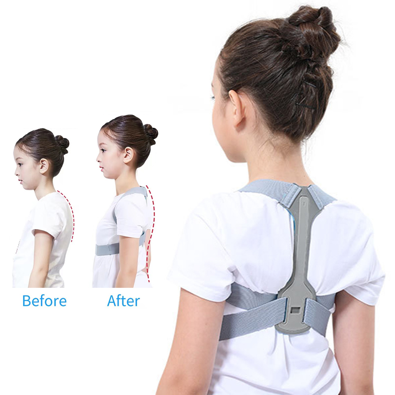 Children Adjustable Posture Corrector Back Support Boys Girls Shoulder ...