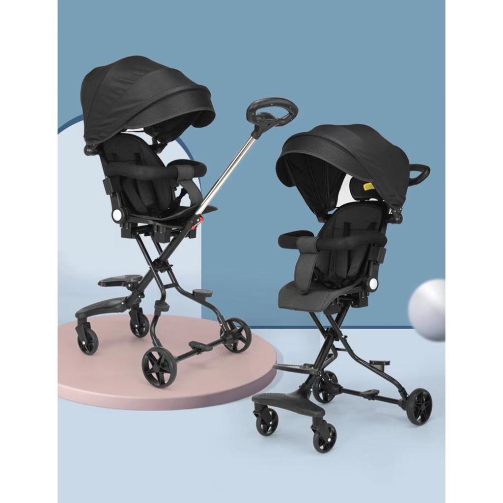Ready Stock New Version 2 Way Magic Stroller can Lying down stroller ...