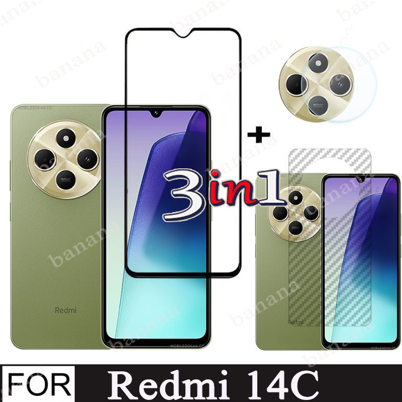Redmi 14C Tempered Glass Screen Protector For Redmi 13C 12C 10C 4G 5G 3 ...