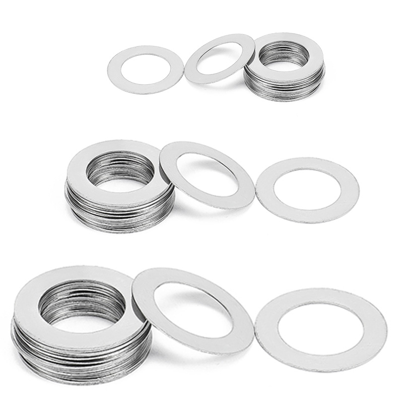 304 Stainless Steel Adjusting Shim Gasket Ultra Thin Flat Washer0.1/0.2/0.3/0.5/1mm M2 M3 M4 M5 ...