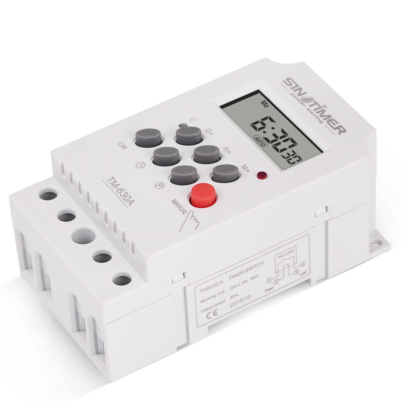 Din Rail Digital Weekly Timer 12V DC Input 7 Days Programmable 24hrs ...