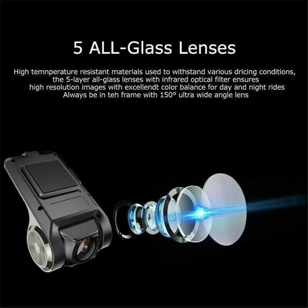 Camera Video Recorder WiFi GPS ADAS G-sensor Dash Cam USB1080P FHD Car ...