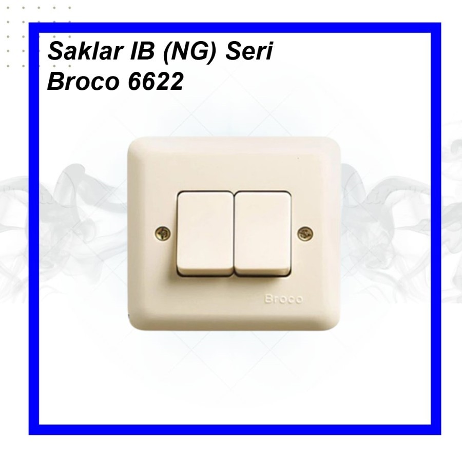 Saklar Seri Double 2 Gang Broco 6622 | Lazada Indonesia