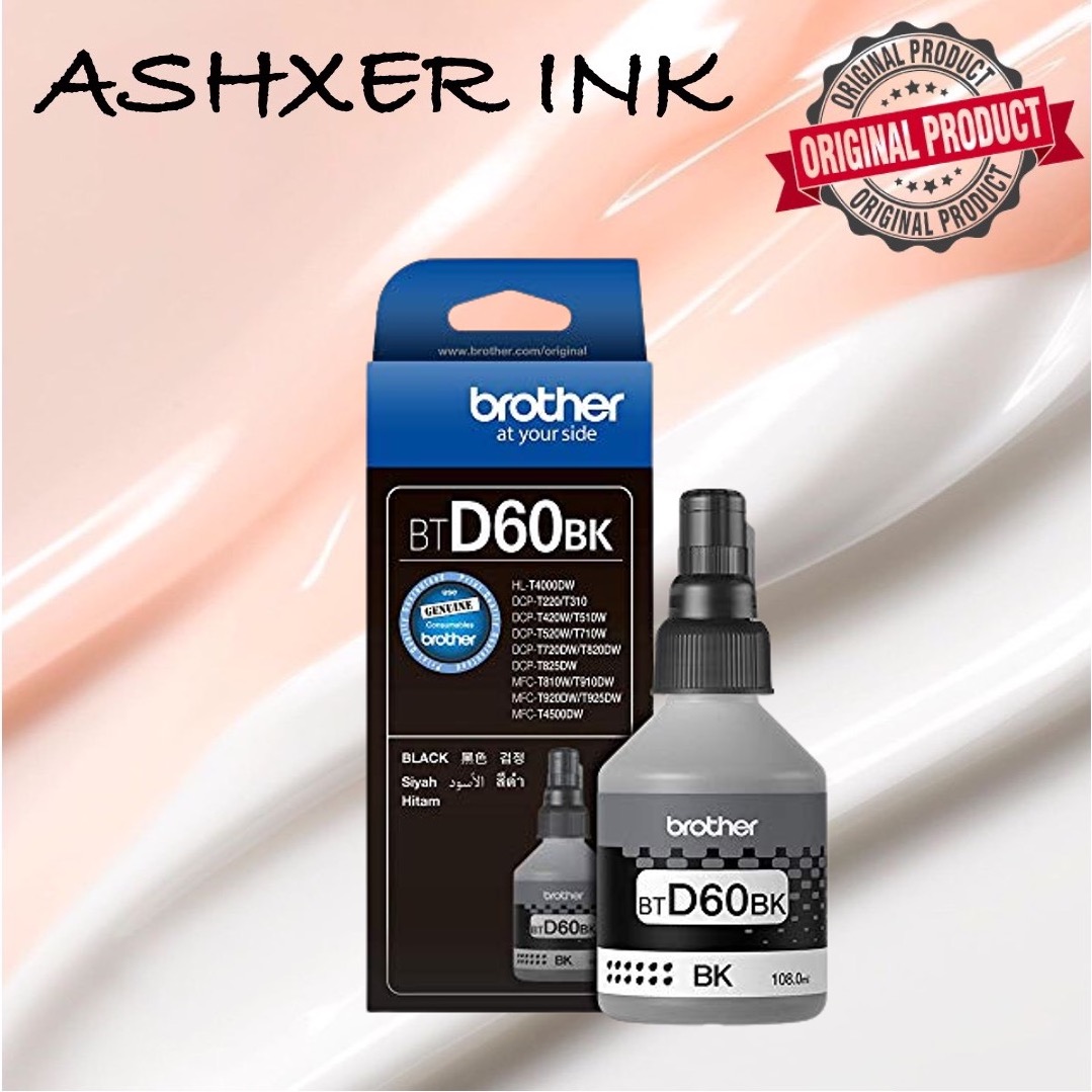 BROTHER BT-D60 Black Original Ink Bottle D60 | Lazada PH