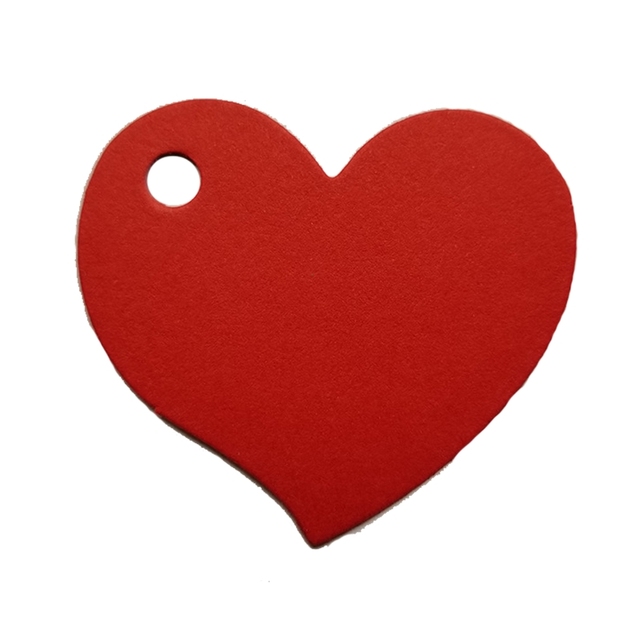 【Hottest Trends】50x Blank Paper Card With Hole Heart Shape Word Message ...