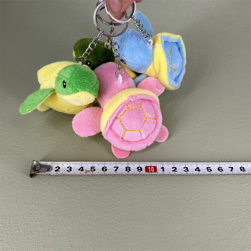 9cm Cartoon Cute Mini Turtle Plush Toy Pendant Keychain Sweet Cute Bag ...