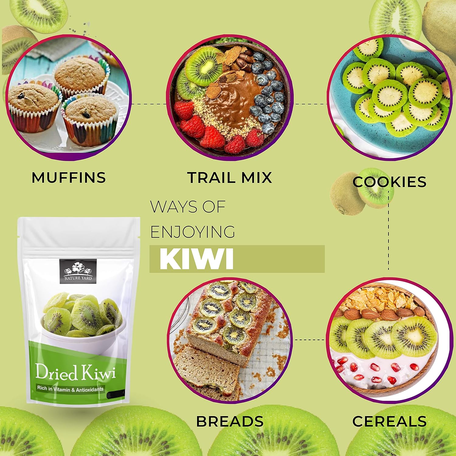 Natural and Hydrated Dried Kivi Dry fruit Slices (150 Gm) | Daraz.pk