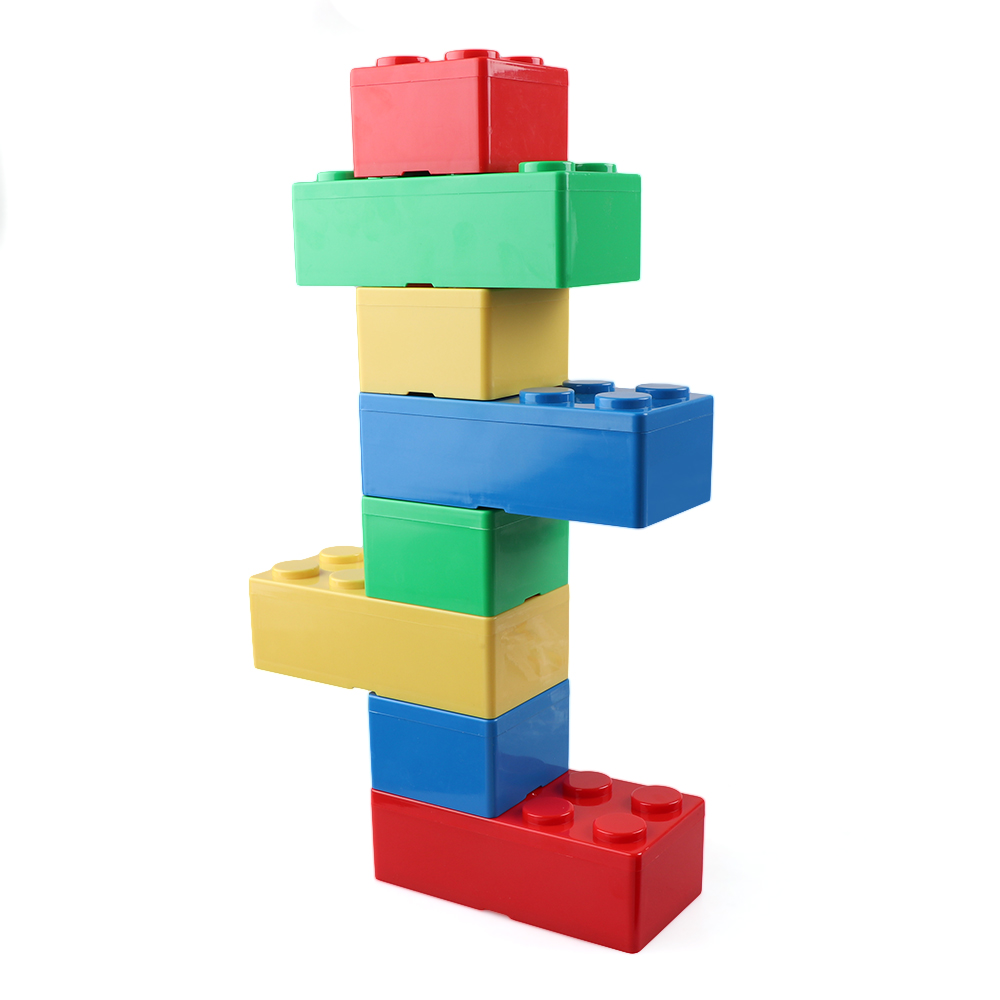 New Creative Storage Box Building Block Shapes Plastic Saving Space Box ...