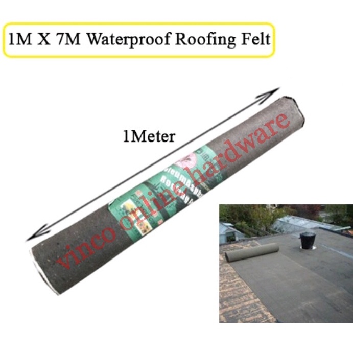 7M Heavy Duty Tarred Waterproof Roofing Felt Underground protection ...