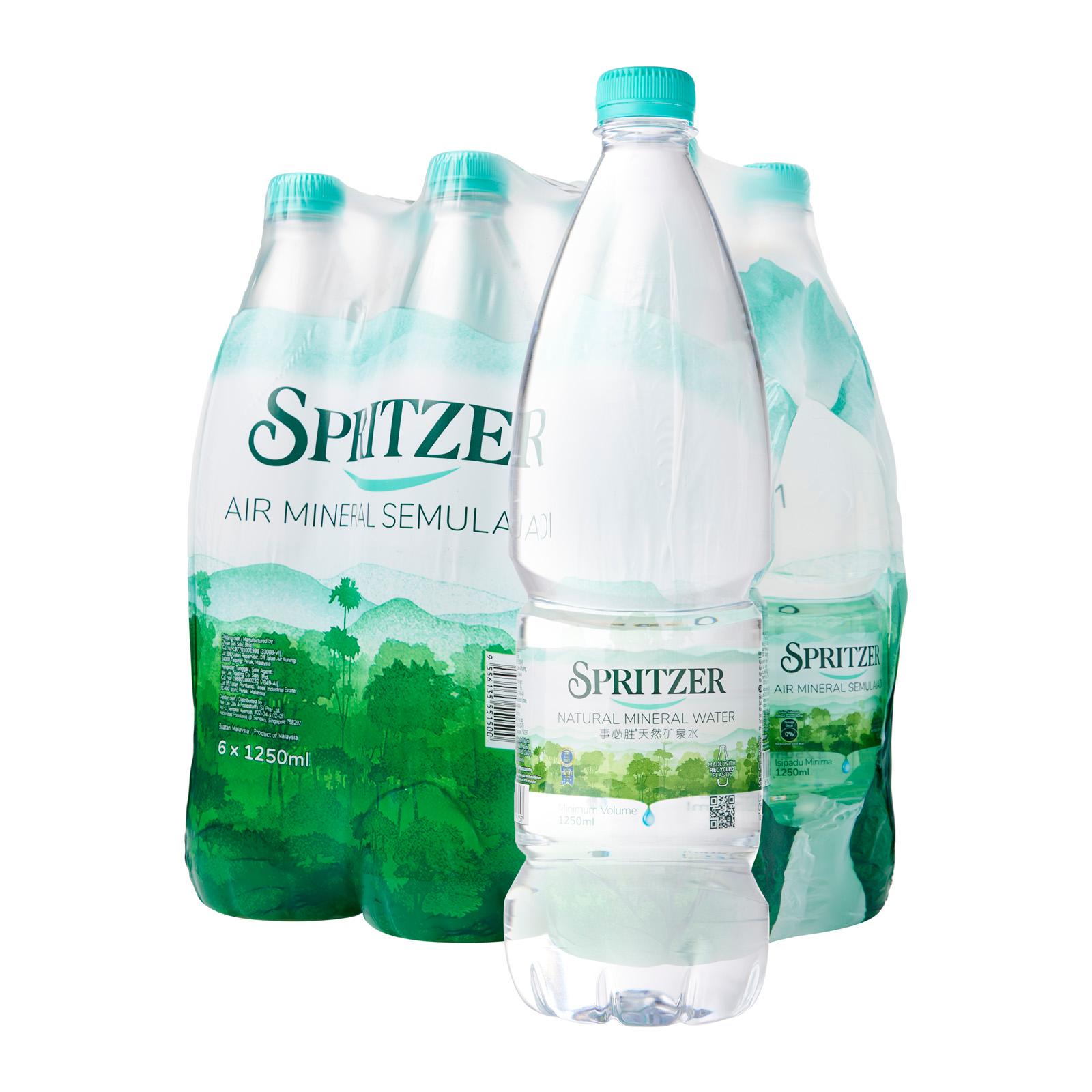 Spritzer Natural Mineral Water (1.25L x 6) | Lazada Singapore