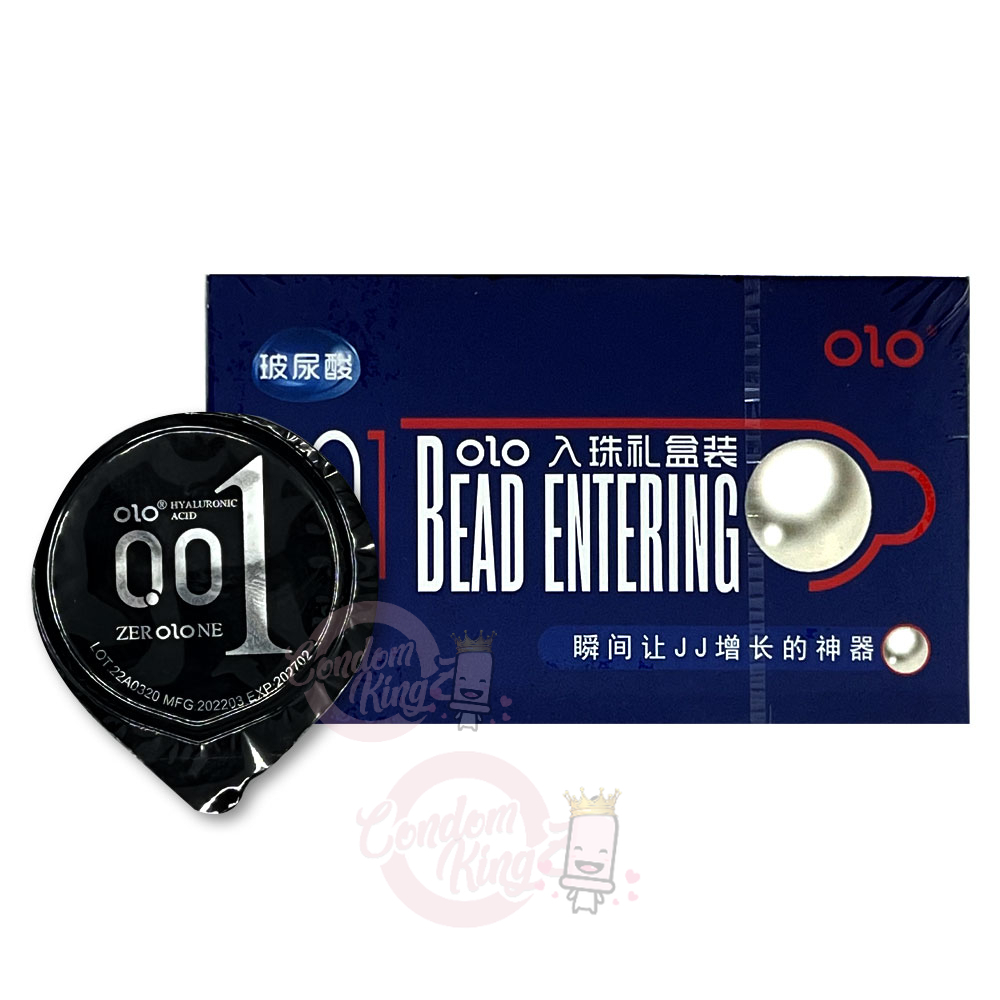 Bao cao su OLO Bead Entering tăng khoái cảm có hỗ trợ gắn bi (hộp 10 chiếc) - Che tên sản phẩm ...