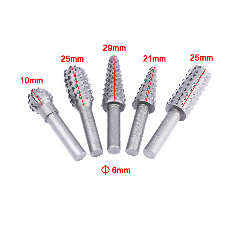 NEW 【Innovative design】5 Pcs Rotary Craft Files 1/4| Shank Rotary Rasp ...
