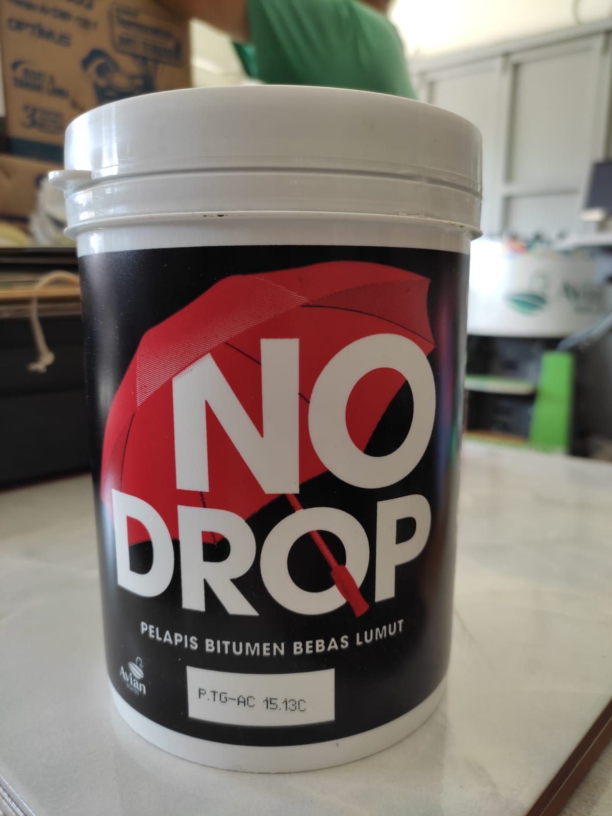 (Khusus Pulau Jawa) No Drop Bitumen Black 1 kg Pelapis Anti Bocor ...