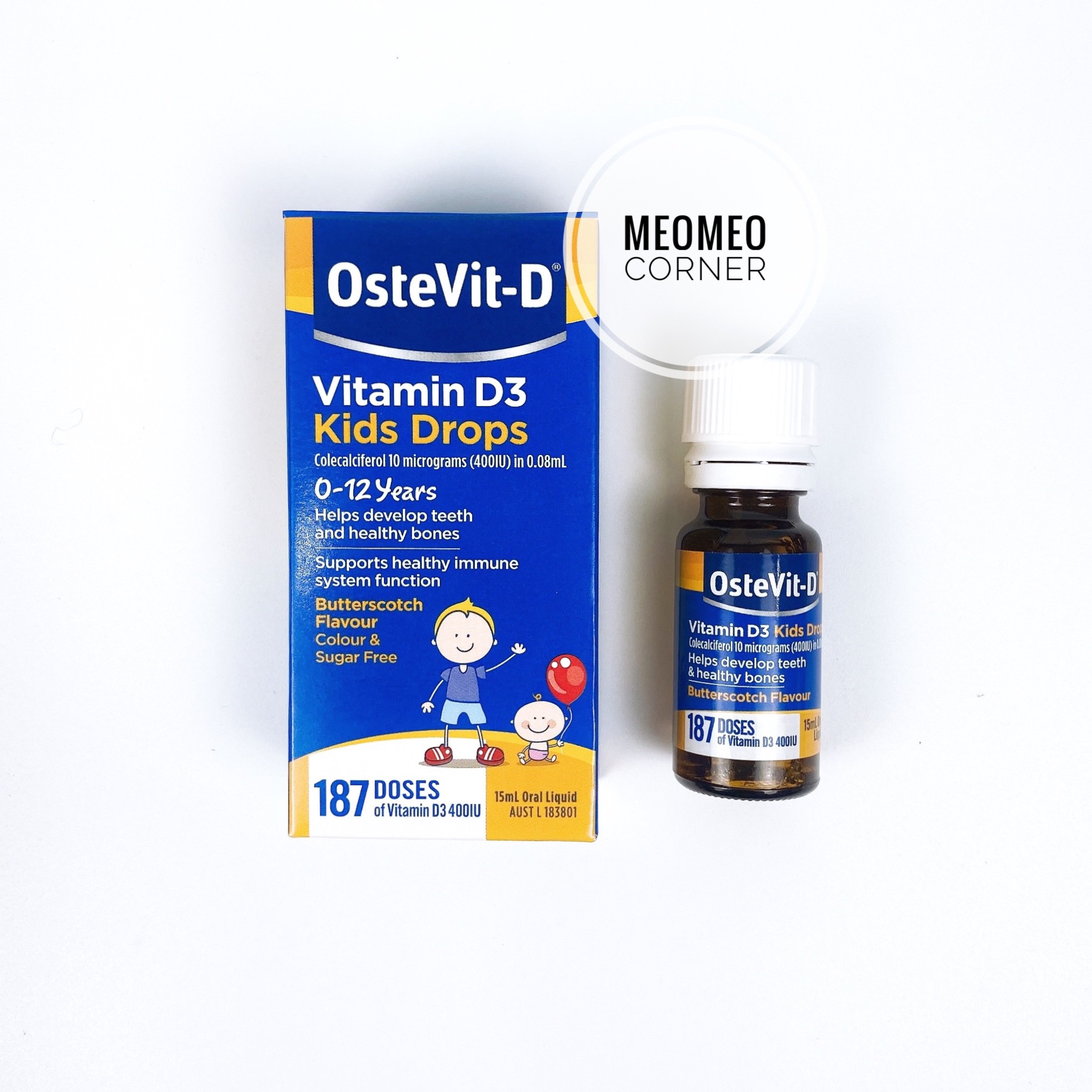 [HCM] Vitamin D3 dạng giọt - Ostevit Kids Drops của Úc cho bé từ 0-12 ...