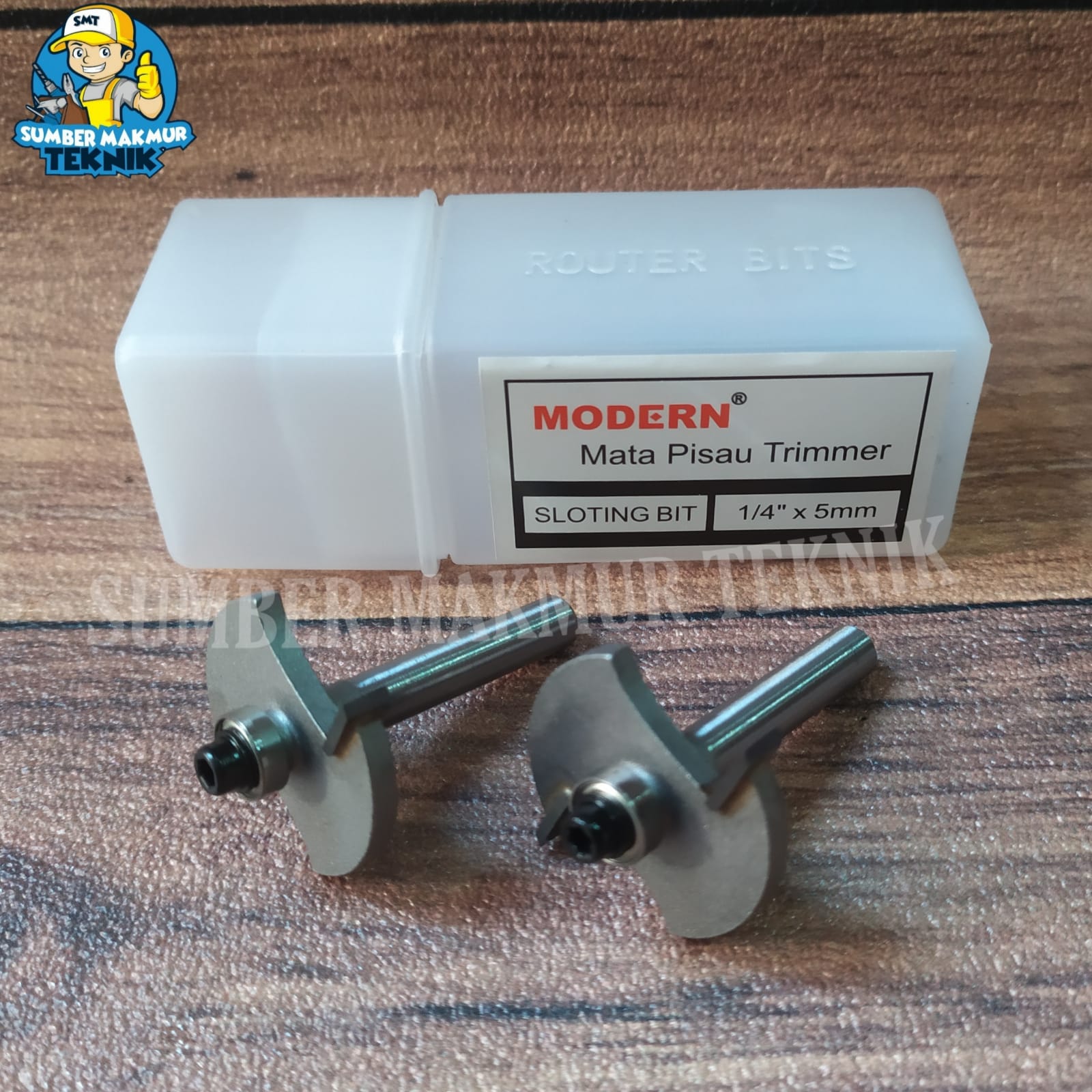 Mata Profil Kayu Slotting Bit Router 1/4 x 3/16 inch ( 5 mili ) Modern ...