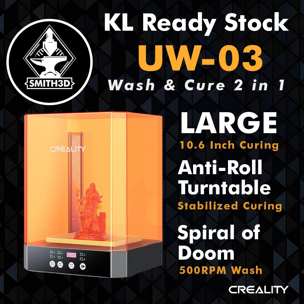 Creality UW 03 Wash and Cure Machine For 3D Printer Washing and Curing ...
