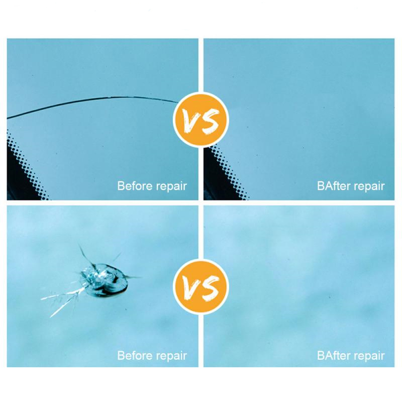 Cracked Glass Repair Kit Windshield Nano Repair Liquid Scratch Crack ...