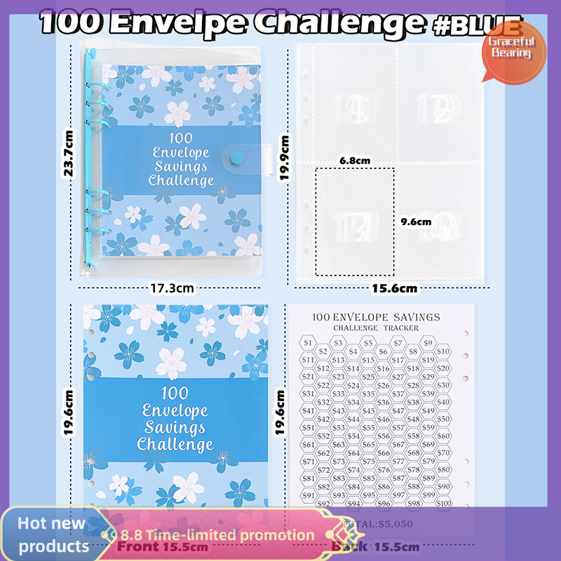 Graceful 100 Envelope Challenge 100 Days Cash Envelope Couple Save ...