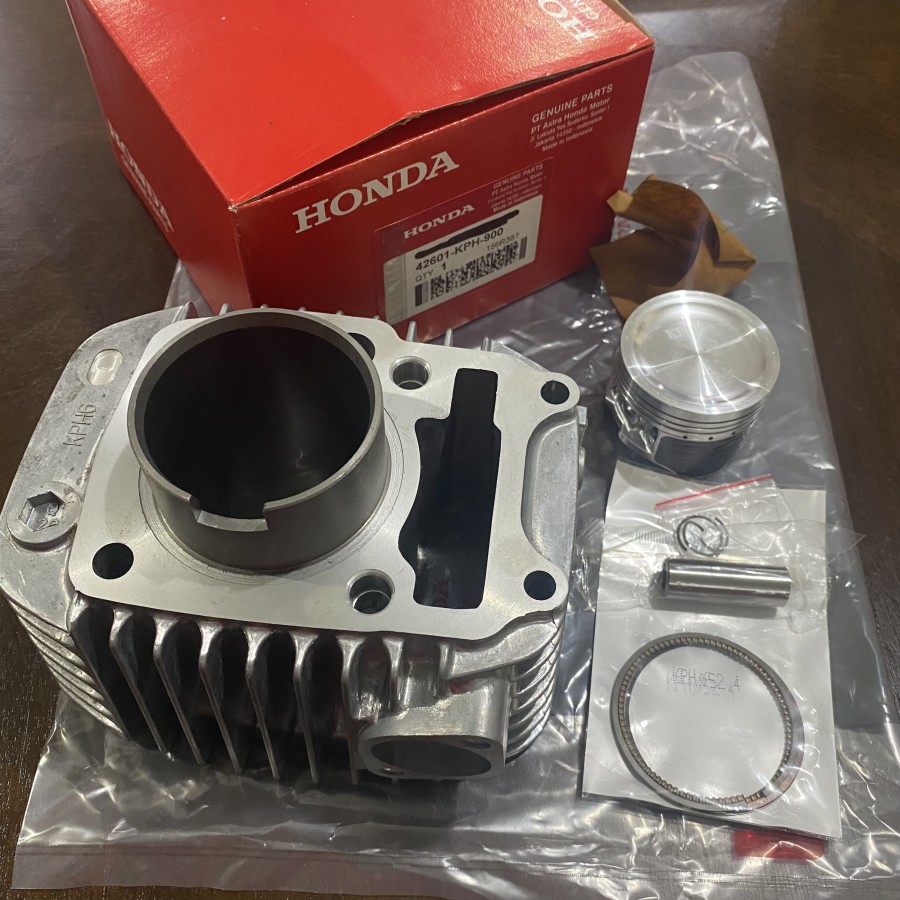KPH Silinder Blok Cylinder Block Piston Seher Motor Kharisma Supra X 125 Boring Set Assy Kit ...