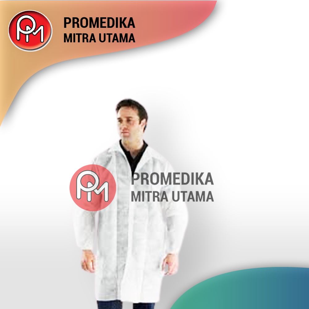 Jas Lab Disposable Dengan Perekat Velcro Warna Putih Trasti | Lazada ...