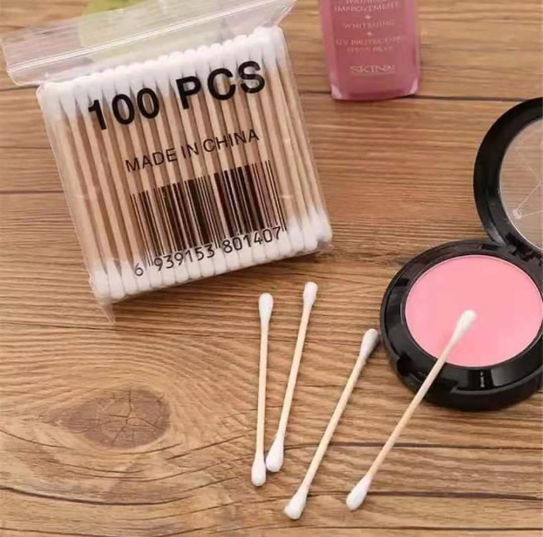 Wood Cotton Buds Swab Applicator Stick-100PCS | Lazada PH