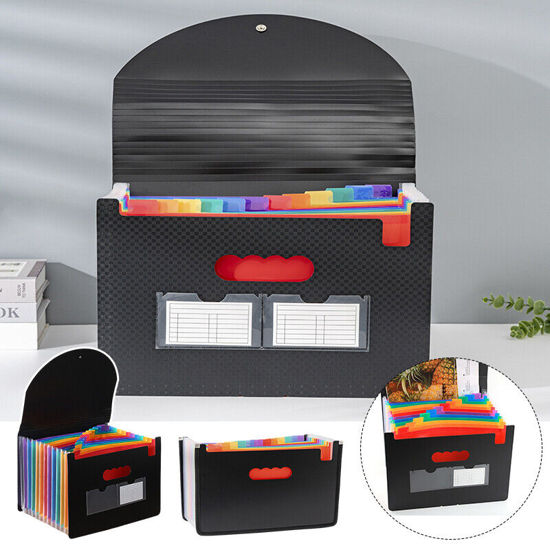 Expanding File Folder A4 Expanding File Organiser Large Capacity Office ...