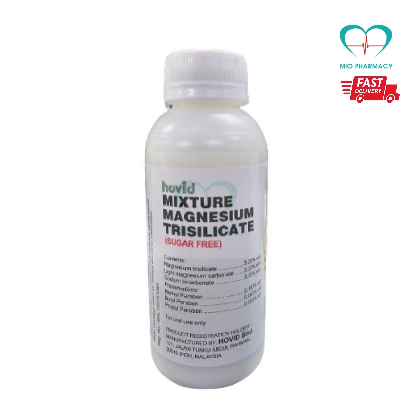 HOVID MIXTURE MAGNESIUM TRISILICATE 120ML ANTACID FOR GASTRIC | Lazada